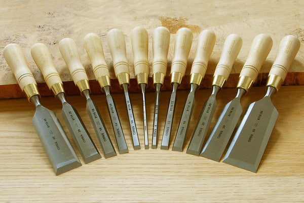Cabinetmakers Chisels Set of 12 — Wood Crafting Tools